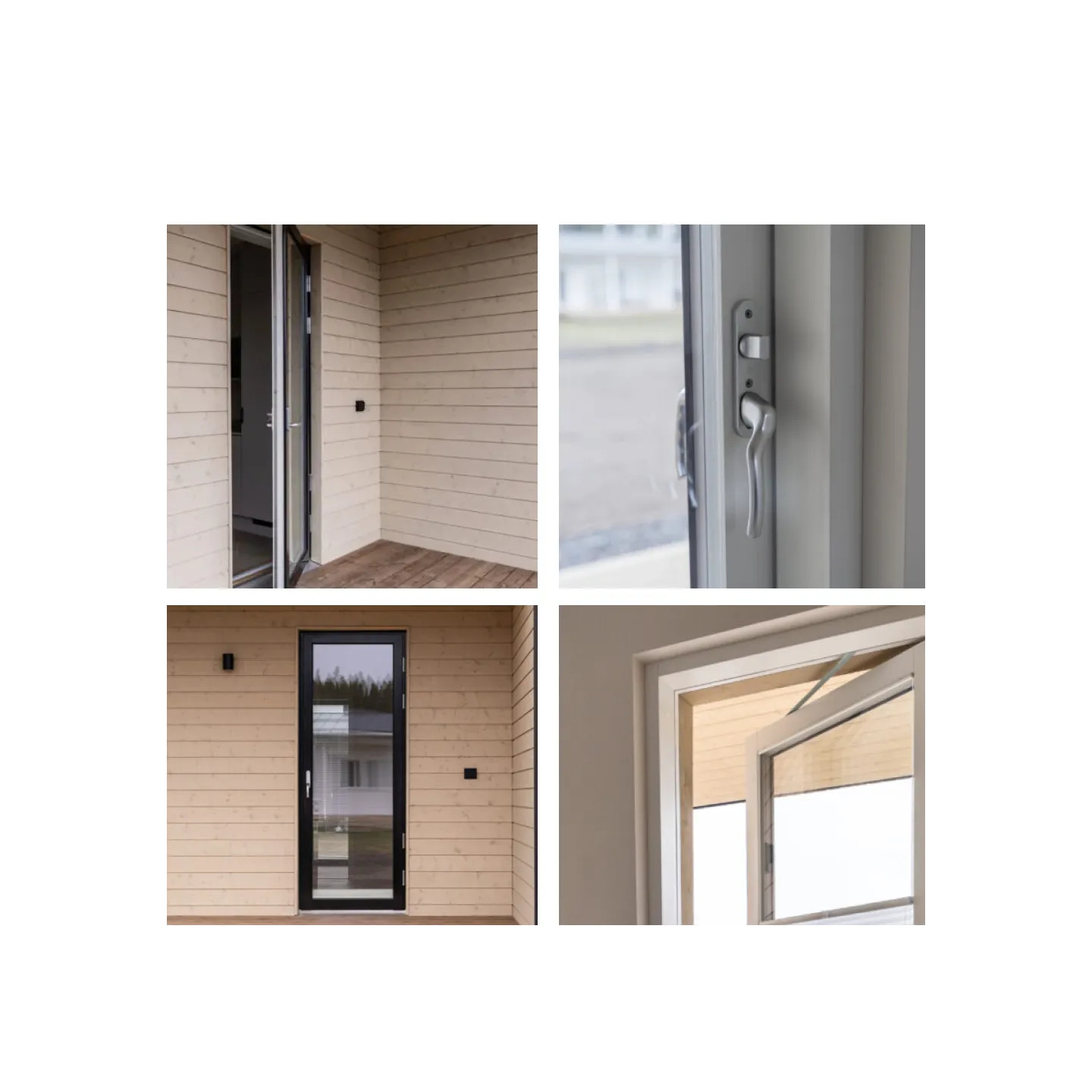 LOKKI Puu/alumiini parvekeovi kokolasinen. Valkoinen, 9x21, oikea ...