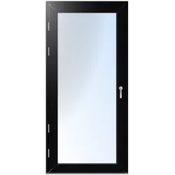 LOKKI Puu/alumiini parvekeovi kokolasinen. Valkoinen, 9x21 ...